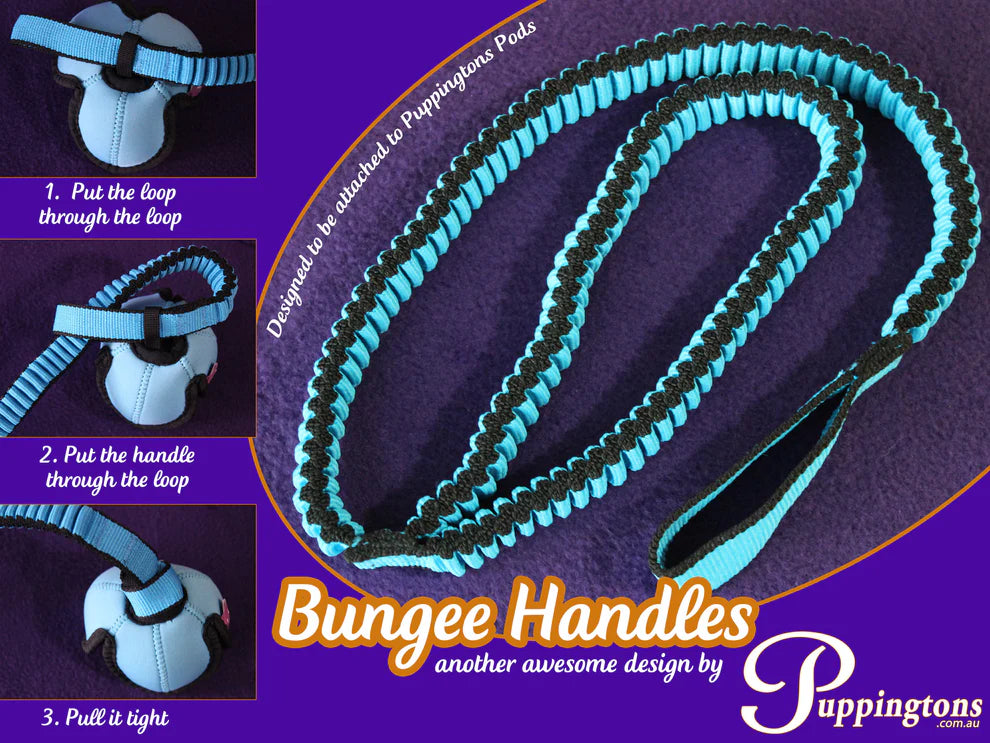 Blue BUNGEE HANDLE (TO BE USED WITH PUPPINGTONS PODS OR TOYS) – Lead On